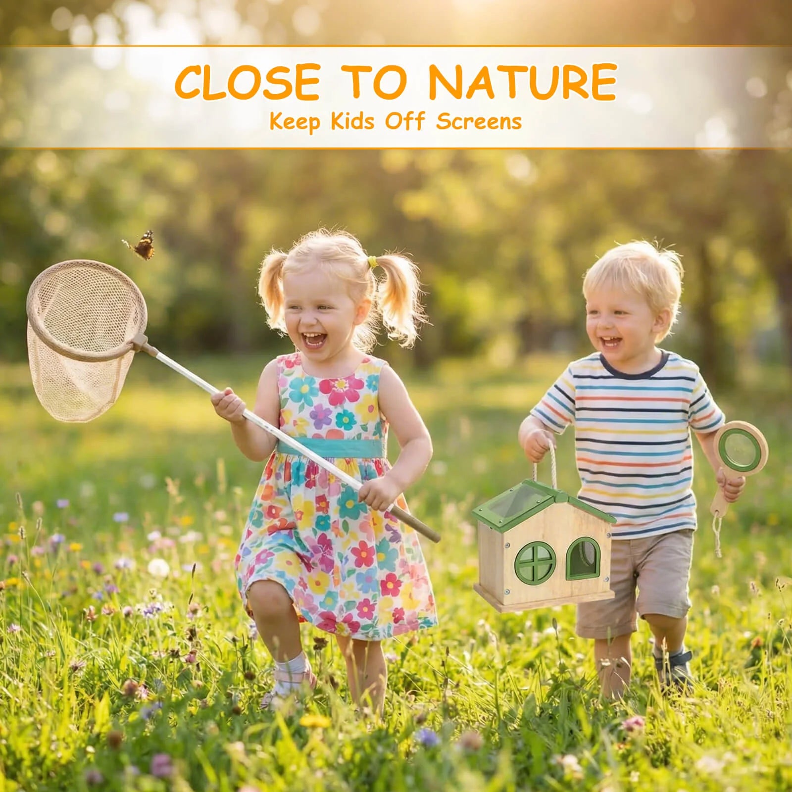 Wooden Bug Catcher Kit for Kids (Green) | SainSmart Jr. Toys
